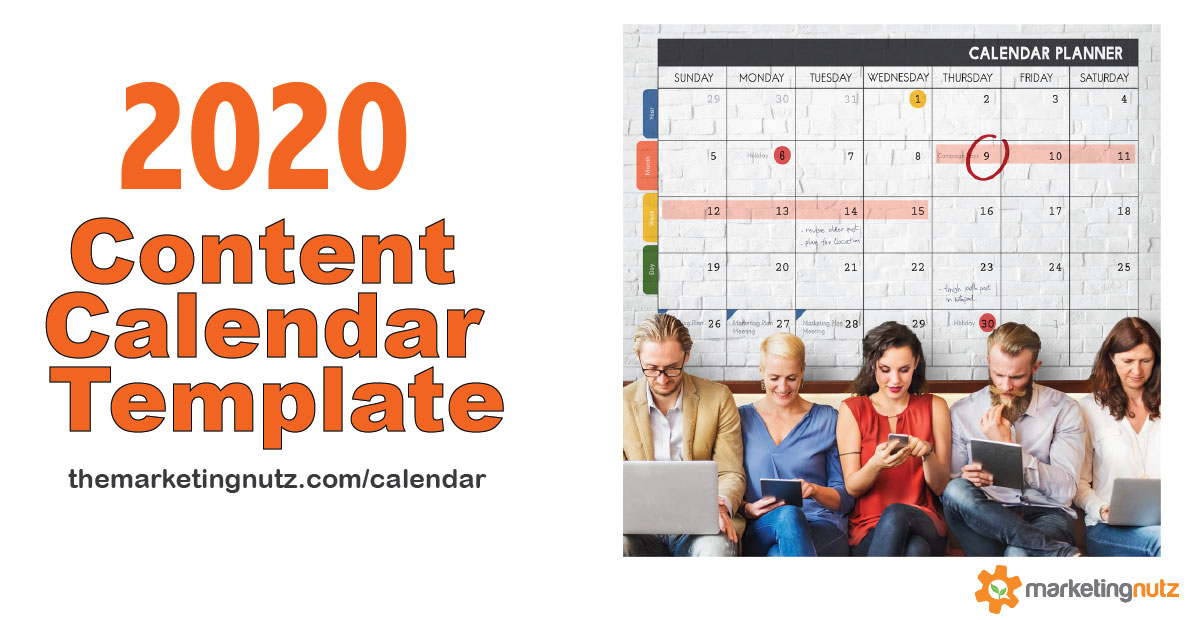 social media calendar template strategy content strategy 2020 ...